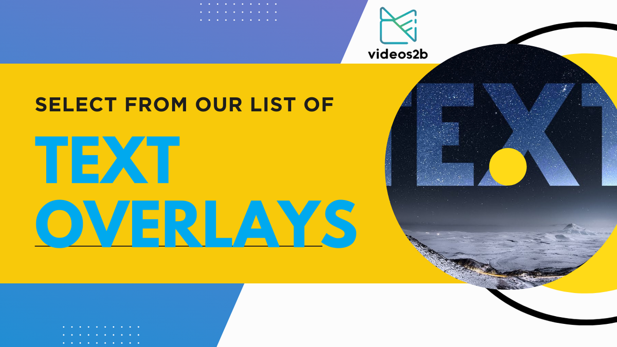 Engaging Text Overlay Transitions for your Videos – Videos 2B
